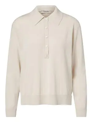 Max Mara Frisia Wool Polo Sweater - Beige