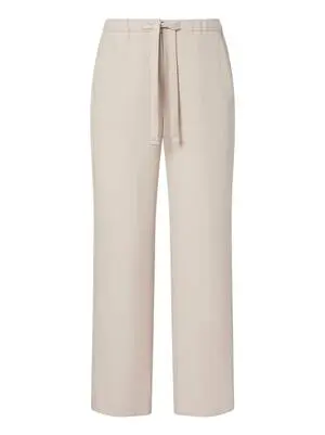 Max Mara Margenta Virgin Wool Straight Pants - Beige