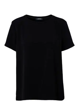 Max Mara Rebecca Satin T-shirt - Black