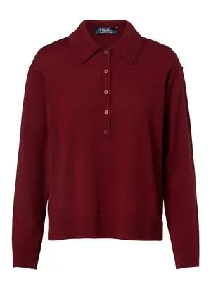 Max Mara Frisia Wool Polo Sweater - Red