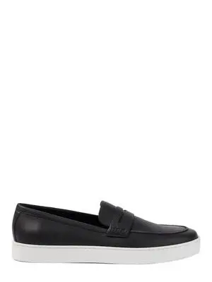 Manolo Blahnik Ellis Leather Loafers - Black