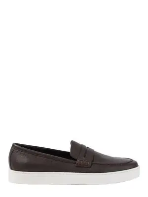 Manolo Blahnik Ellis Leather Loafers - Brown