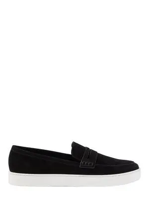 Manolo Blahnik Ellis Suede Loafers - Black