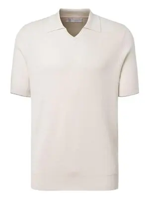 Brunello Cucinelli Cotton Polo Shirt - White