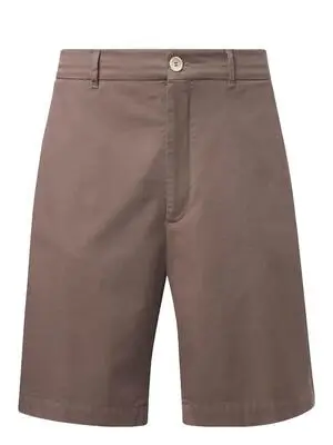Brunello Cucinelli Cotton-blend Bermuda Shorts - Brown