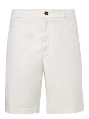 Brunello Cucinelli Cotton-blend Bermuda Shorts - White