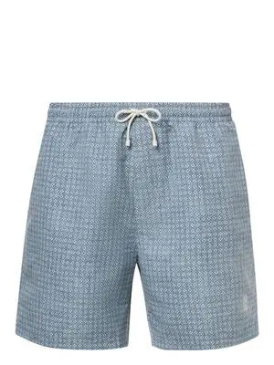Brunello Cucinelli Printed Swim Trunks - Blue