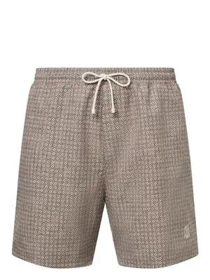 Brunello Cucinelli Printed Swim Trunks - Brown