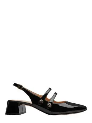 COACH Mary Jane Block Heel Pumps - Black