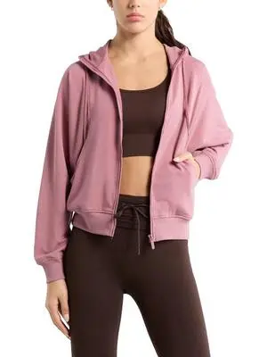 Zella French Terry Full Zip Hoodie - Purple Wistful