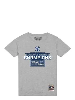 Mitchell & Ness New York Yankees Cooperstown Collection Subway Series Champs T-shirt - Gray