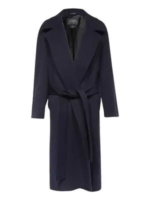 Balenciaga Long Cashmere Coat - Blue