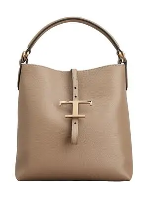 TOD'S Leather Handbag - Creta Chiaro