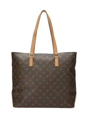 LOUIS VUITTON Monogram Cabas Mezzo Tote - Brown