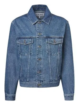 Loewe Anagram Denim Jacket - Blue