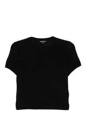 JAMES PERSE Cashmere Short-sleeved T-shirt - Black