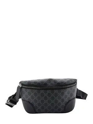 Gucci Gg Coated Canvas Medium Belt Bag - Black