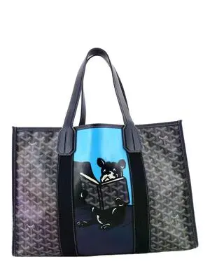 Goyard Villette Printed Coated Canvas Mm Tote Bag - Blue