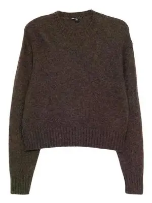 JAMES PERSE Textured Crew Neck Knitwear - Brown