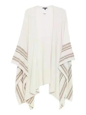 JAMES PERSE Striped Poncho - Neutrals