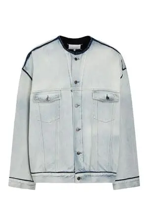 MAISON MARGIELA Frayed Denim Jacket - Light Denim