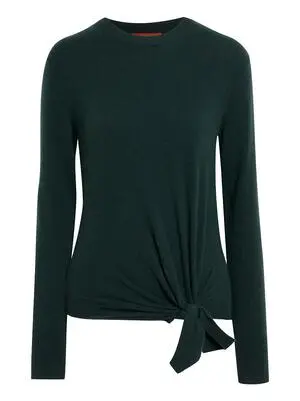 Altuzarra Nalini Tie-Detailed Cashmere Sweater Emerald