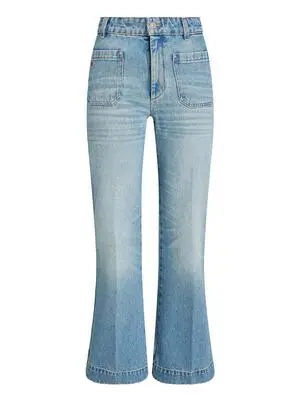 Victoria Beckham Alina High-rise Flared Jeans - Mid Denim