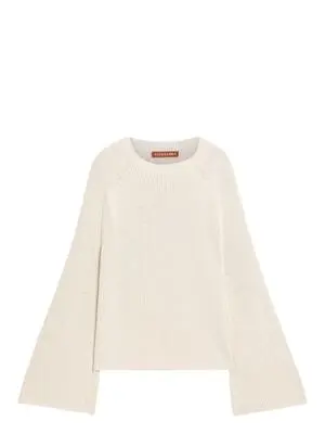 Altuzarra Lottie Asymmetric Silk-blend Sweater - Ivory