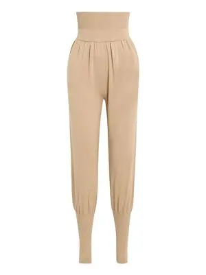 Altuzarra Xander Silk And Cotton-blend Tapered Pants - Sand