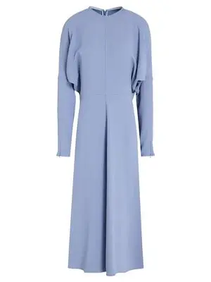 Victoria Beckham Crepe Midi Dress - Light Blue