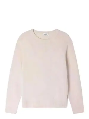 Sandro SANDRO Seed Stitch Crew Neck Sweater Neutrals