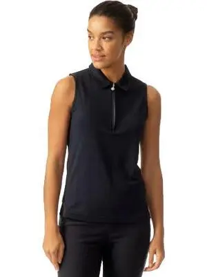 DAILY SPORTS Peoria Sleeveless Golf Polo - Black