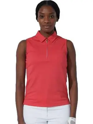 DAILY SPORTS Peoria Sleeveless Golf Polo - Intense Coral