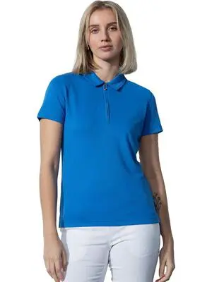 DAILY SPORTS Peoria Short Sleeve Golf Polo - Cosmic Blue