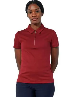 DAILY SPORTS Peoria Short Sleeve Golf Polo - Umbria Red