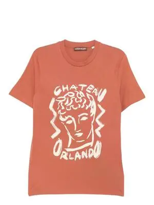 CHATEAU ORLANDO Graphic-print T-shirt - Red