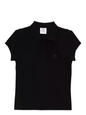 Vetements Logo-embroidered Top - Black
