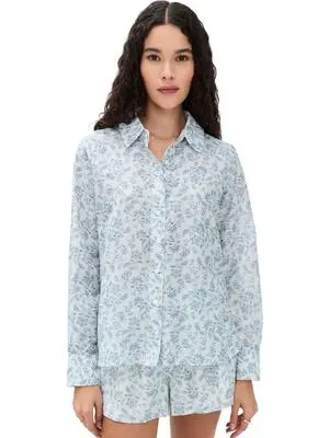 Cami Nyc Rafella Cotton Top - Coastal Paisley