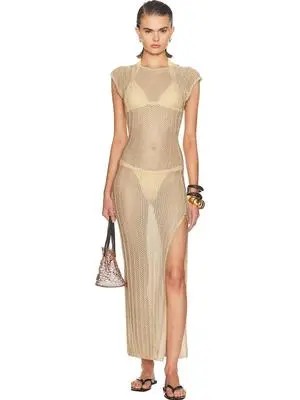 LA PORTE Nell Dress - Metallic Gold