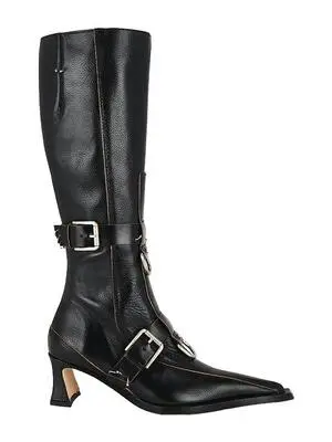 MIISTA Eliya Buckled Tall Boots - Black