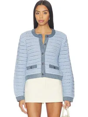 Steve Madden Cassette Cardigan - Baby Blue & Denim