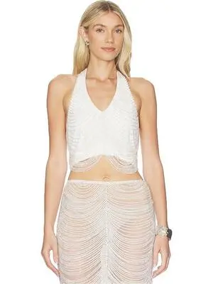 Giuseppe Di Morabito Beaded Top - White