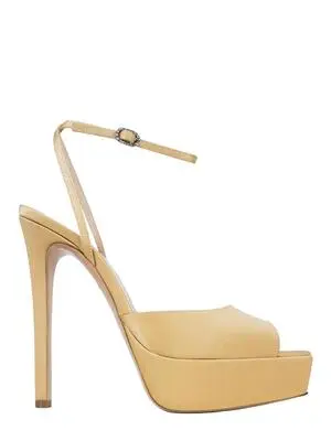ANDREA WAZEN Loulou Platform 140 Satin - Gold