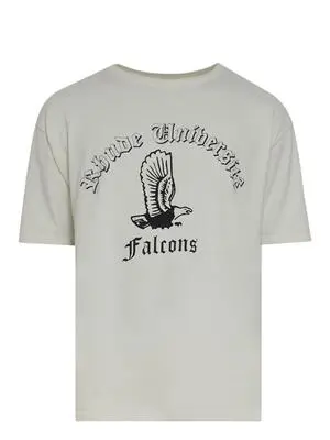 Rhude Collegiate Falcons Tee Vintage And Black - White