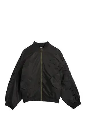 Adidas X Willy Chavarria Satin Bomber Jacket - Black