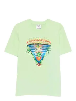 Casablanca Innocence Triangle Graphic T-shirt - Green