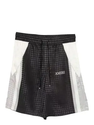 Amiri Patterned Drawstring Shorts - Black