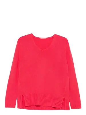 PUROTATTO V-neck Cashmere Sweater - Pink