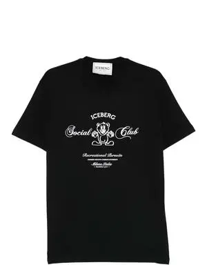Iceberg Social Club Graphic T-shirt - Black