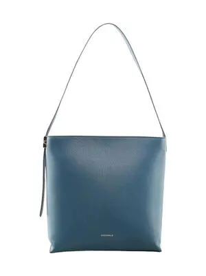 COCCINELLE Pebbled Handle Shoulder Bag - Blue